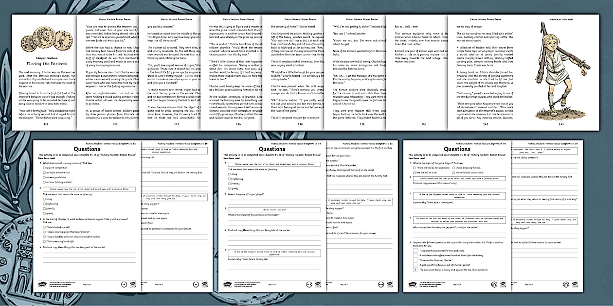 KS2 Ancient Romans Fiction Story Differentiated Reading Comprehension ...